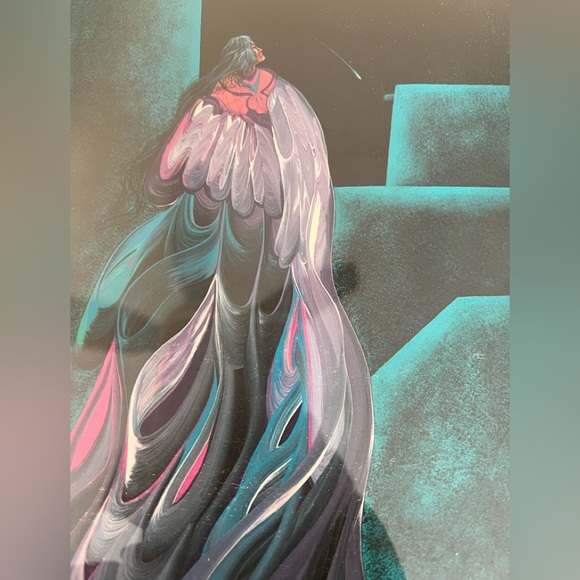 Bill Rabbit | Art | Bill Rabbit Tile Art Native American Woman Falling ...